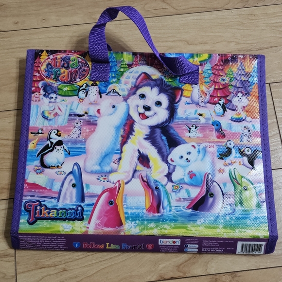 Lisa Frank | Office | Lisa Frank Tikanni Husky Trifold Portfolio ...